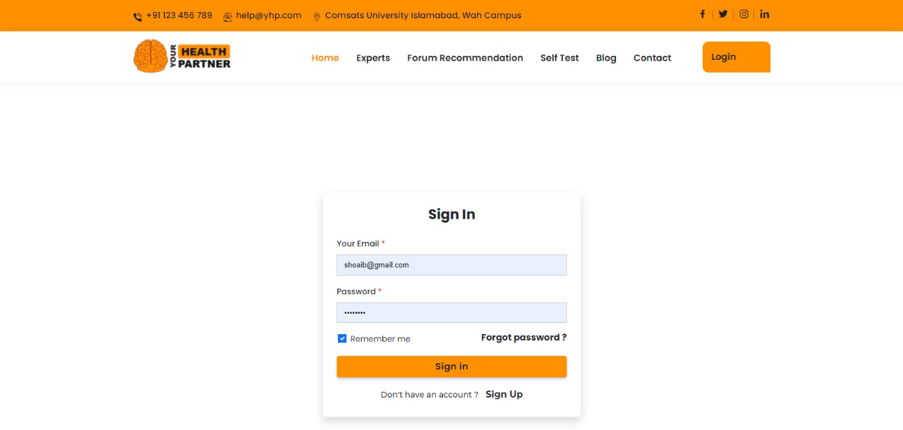 YOUR HEALTH PARTNER - Career Development Center, CUI Wah