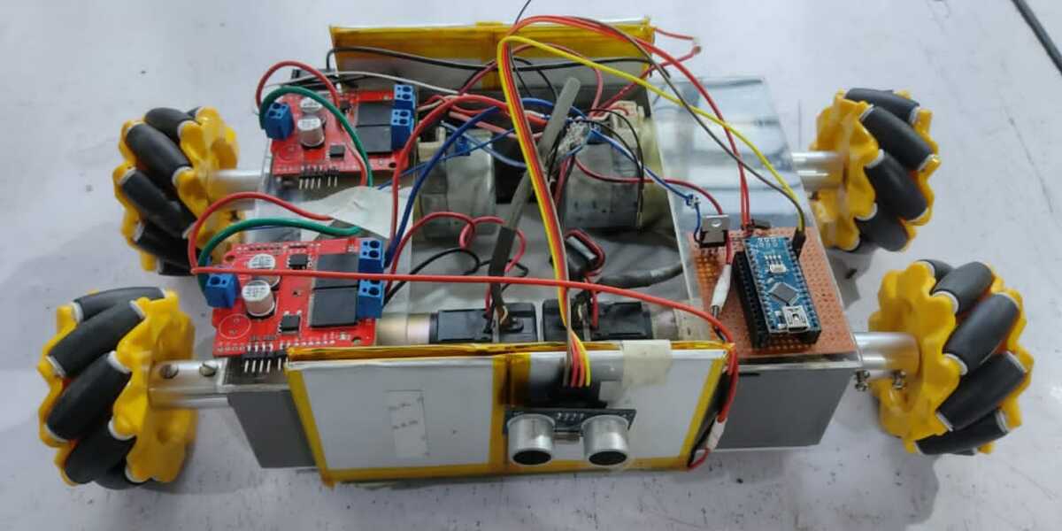 Mecanum Wheel Omnidirectional Robot for Line Tracker, Obstacle ...