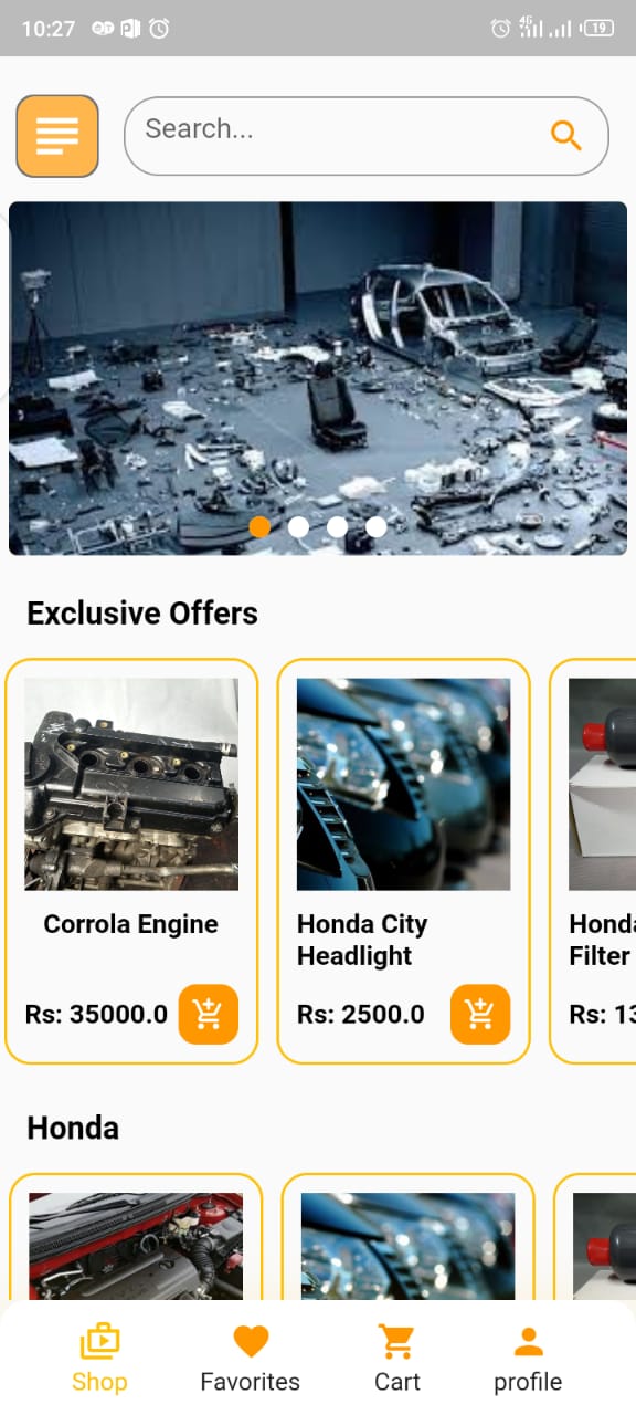 E-Commerce app for Vehicle Spare Parts Store - Career Development ...