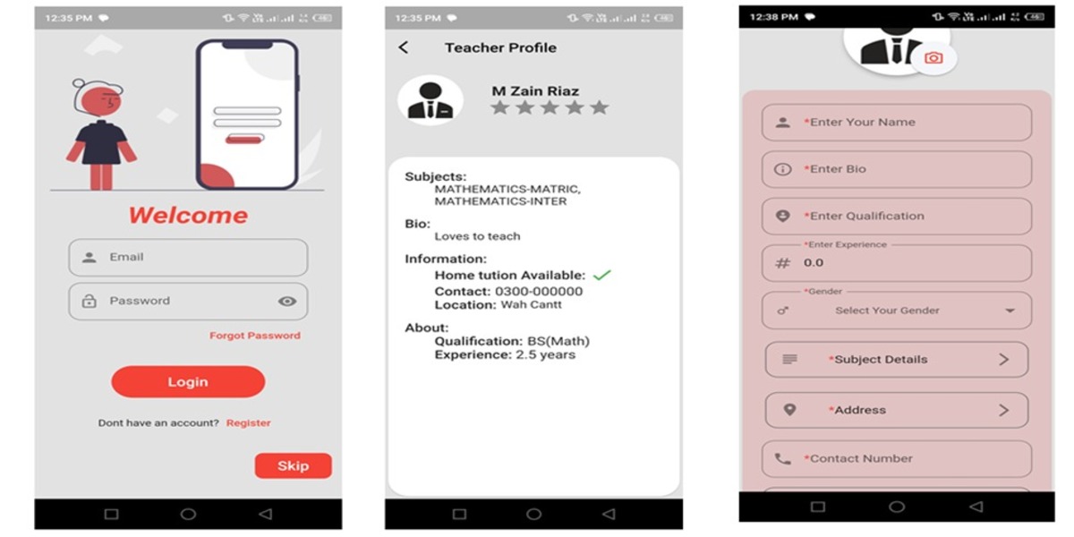 FIND MY TUTOR APP - Career Development Center, CUI Wah