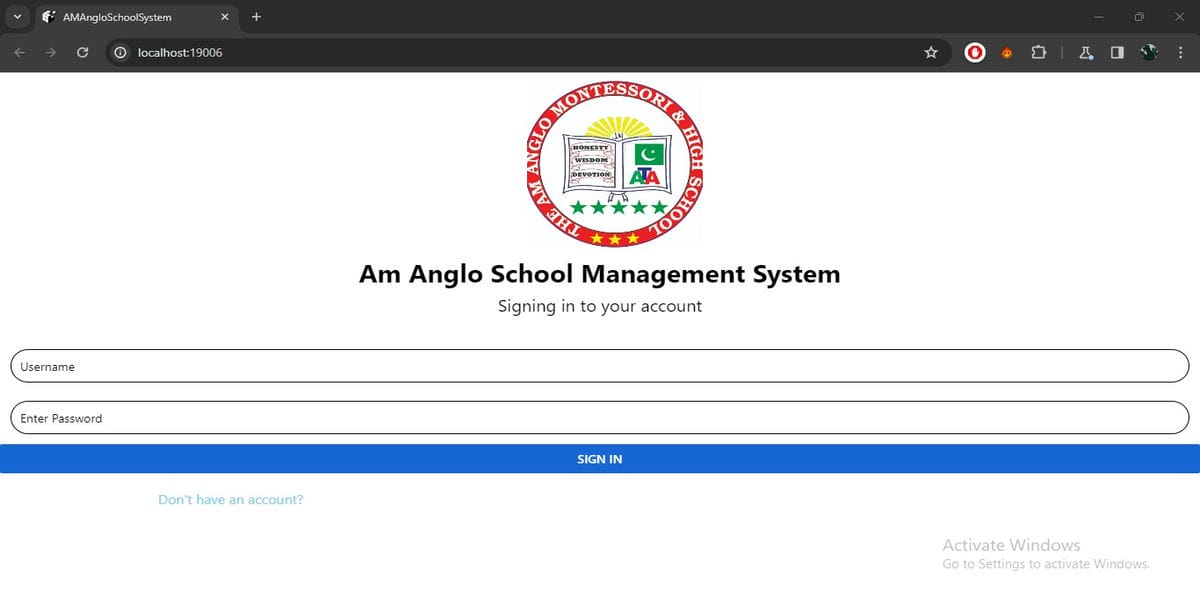 The AM ANGLO SCHOOL MANAGEMENT SYSTEM. - Career Development Center, CUI Wah