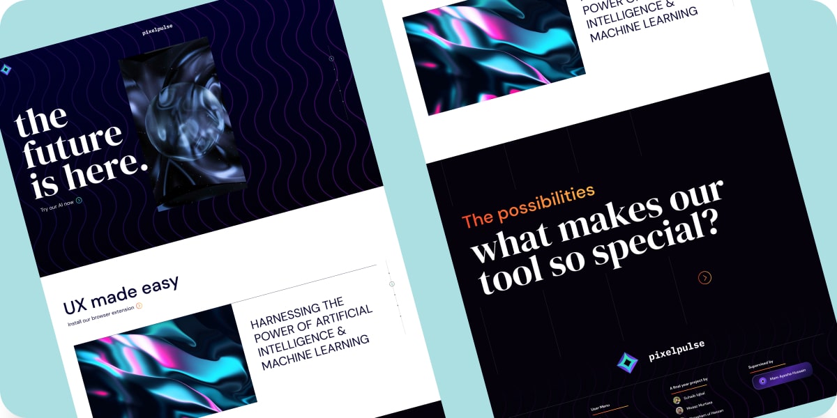 PixelPulse - AI Based Web UX Analyzer - Career Development Center, CUI Wah