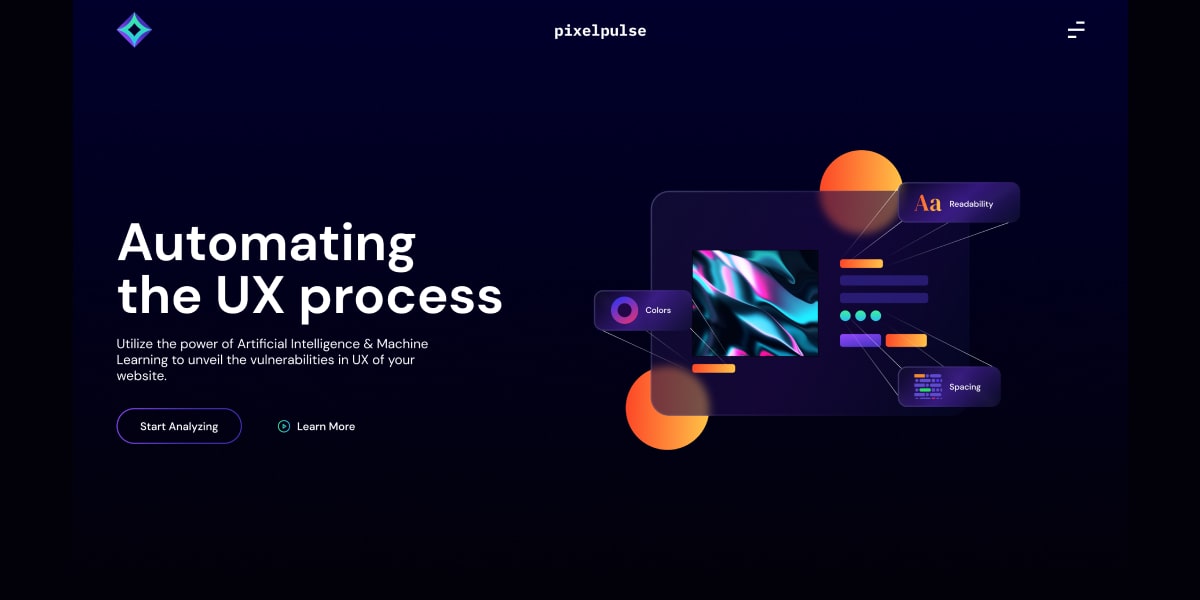 PixelPulse - AI Based Web UX Analyzer - Career Development Center, CUI Wah