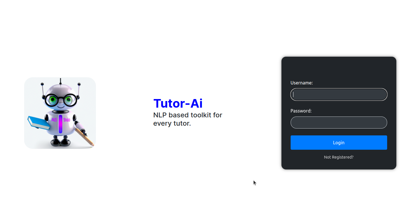 Tutor-AI - NLP based toolkit for every tutor. - Career Development ...