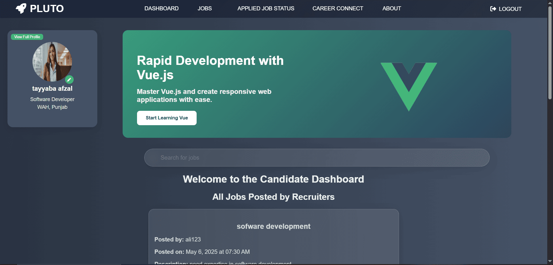 Pluto - Career Development Center, CUI Wah